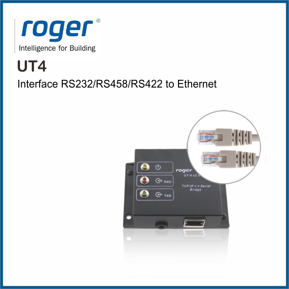 ROGER UT-4 Interface RS232/RS485/RS422 to Ethernet | Shopee Thailand