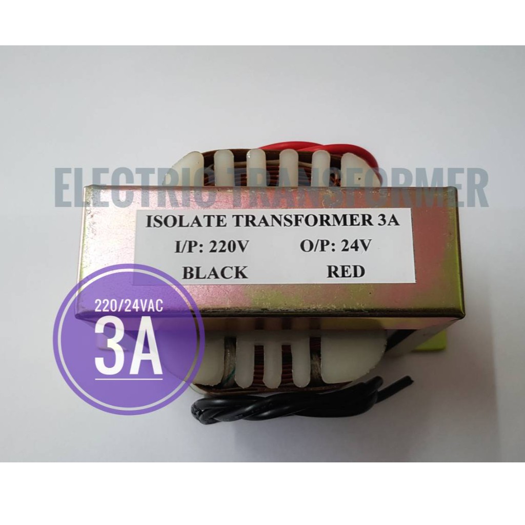 [[3A]] หม้อแปลง 220/24VAC 3A TRANSFORMER INPUT220VAC OUTPUT 24VAC 3A ...