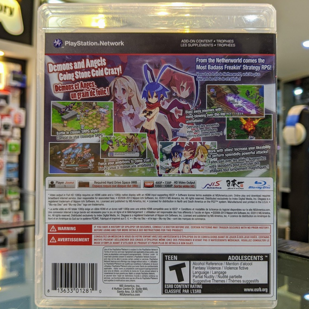 (ภาษาอังกฤษ) มือ2 Disgaea D2 A Brighter Darkness แผ่นเกม PS3 แผ่นPS3 ...