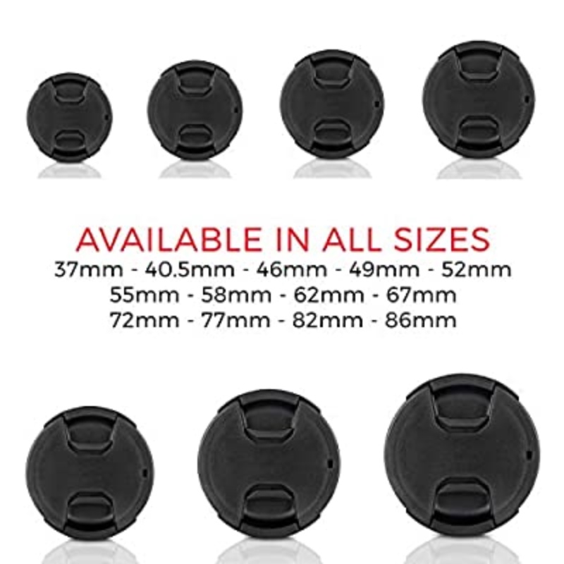 ฝาปิดเลนส์ KF Ares FotoA Lens Cap Center-Pinch Extra Strong Springs Made From Recycled Plastic ...
