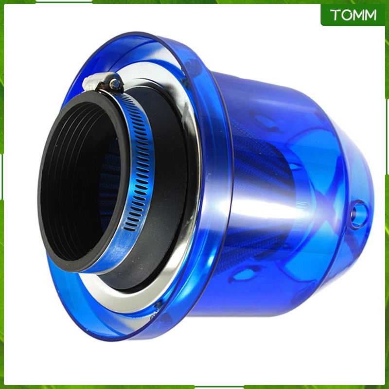 3\" 76mm High Flow Heat Shield Air Filter Cold Intake Round Cone ...