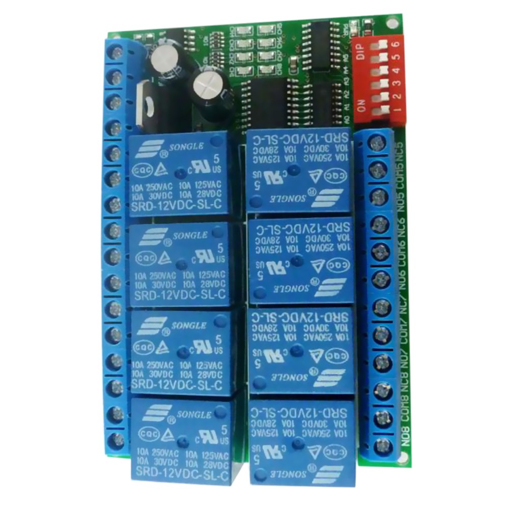 รีโมตสวิทซ์ 12V 8CH RS485 Relay Modbus RTU - kkmoon.th - ThaiPick