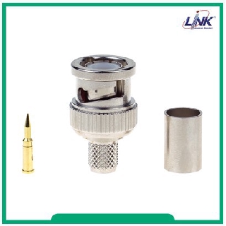 LINK UC-0026 BNC PLUG/CONNECTOR RG 6 /5C-2V, CRIMP Typeหัวต่อสาย Coaxial ตัวผู้ แบบ BNC | Shopee ...