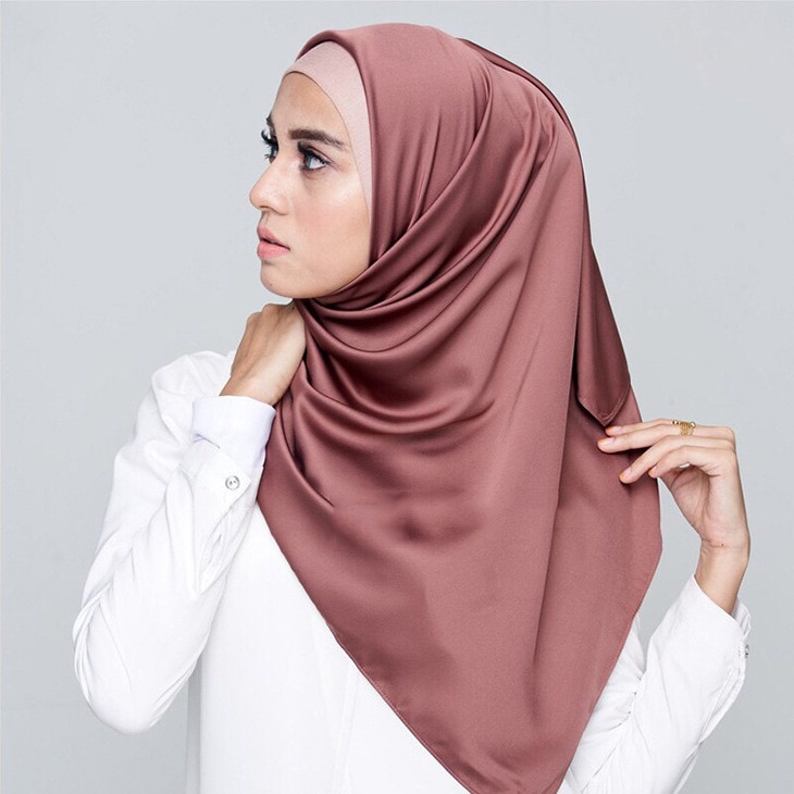 ♟ 90*180cm Women Printed Head Scarf With Gold Thread Muslim Hijab ...