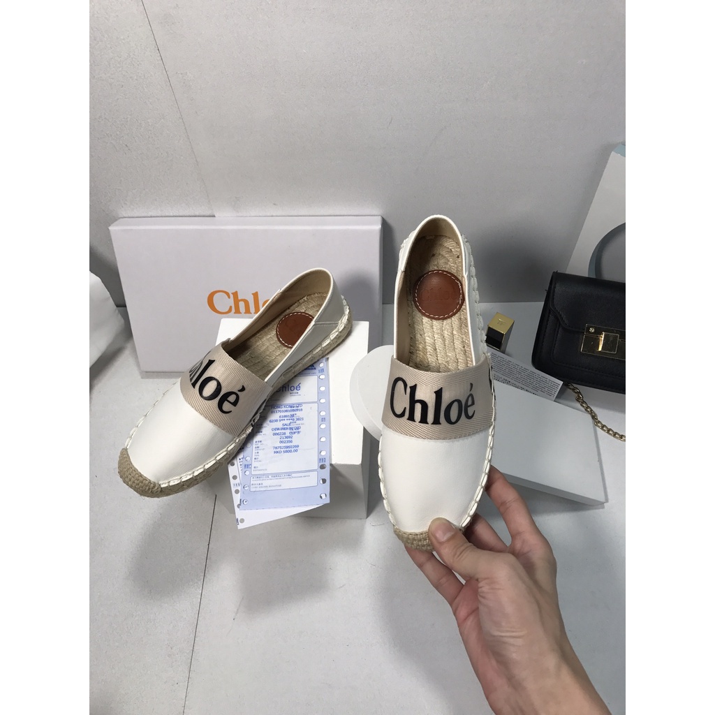 [COD] ☼CHLOE 2021 ใหม่ Slip-On รองเท้าลำลอง Woody Flat Mules Women ...