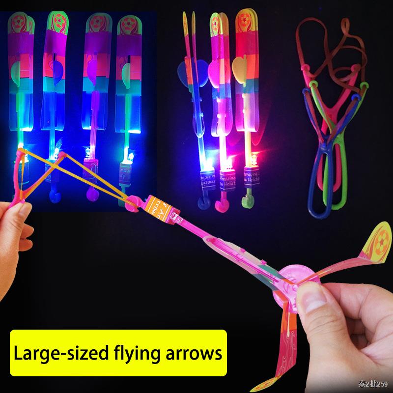 Outdoor LED Slingshot Rocket Bamboo Dragonfly Parachute Light Shooting ...