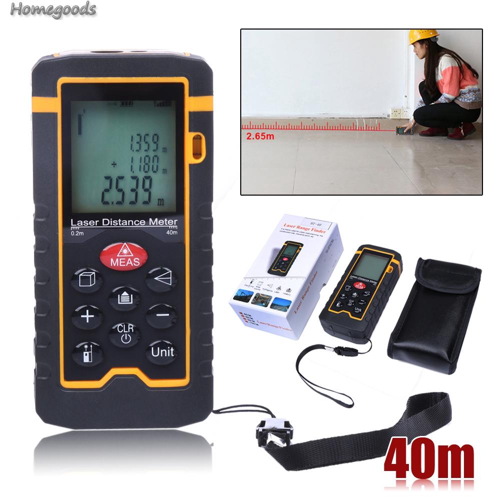 150m/492ft m/in/ft Mini Handheld Digital Laser Distance Meter with LCD ...