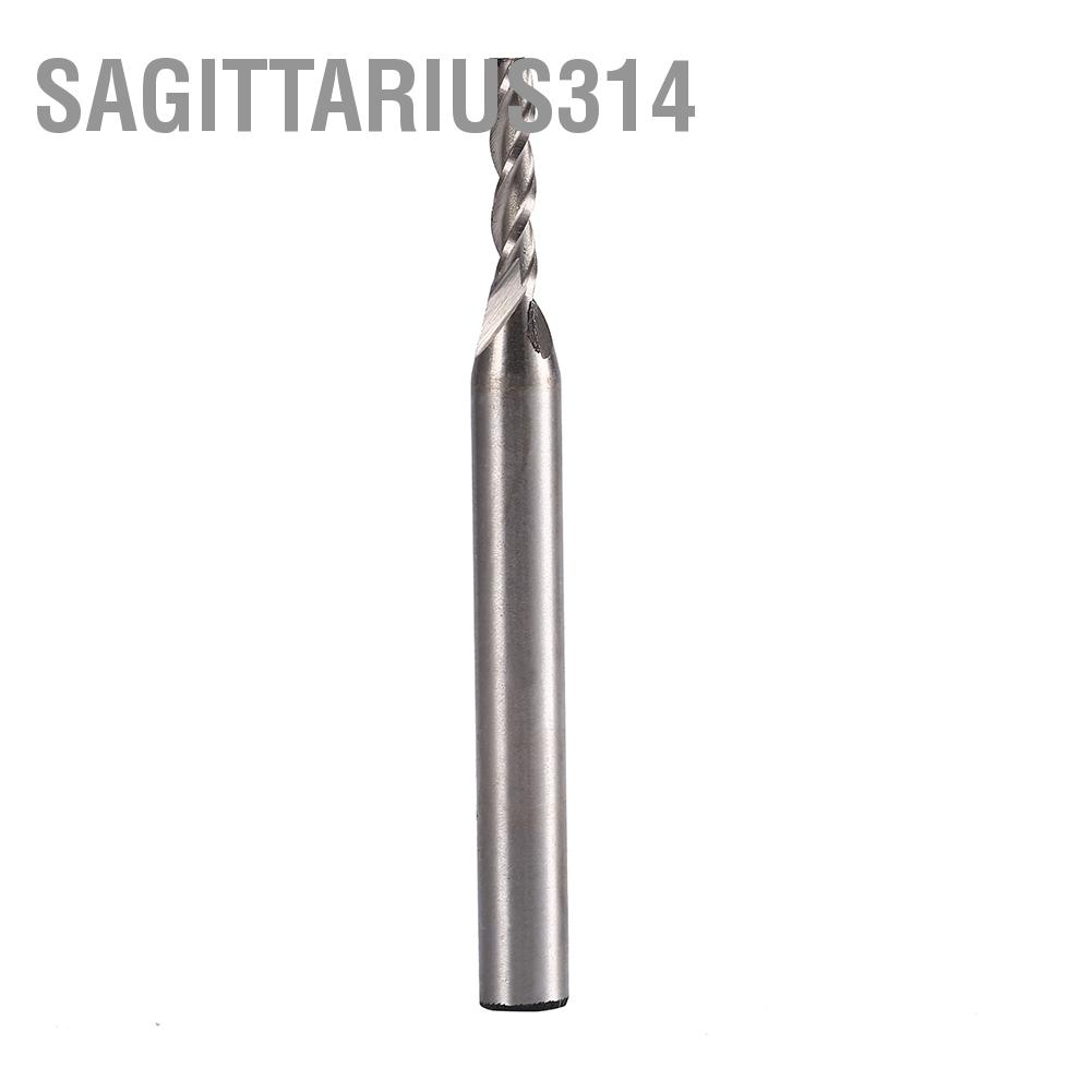 Sagittarius314 Diameter 3mm 3 Flute HSS Aluminium End Mill Cutter CNC ...