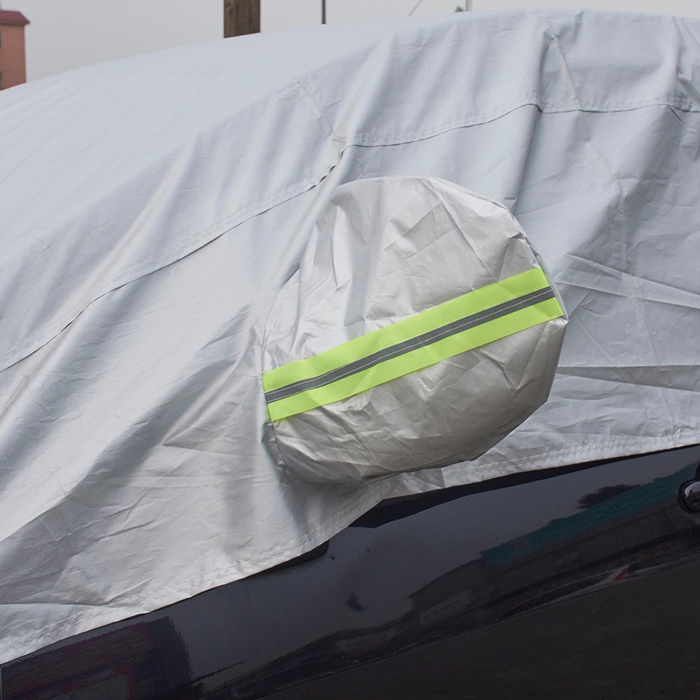 Universal Car Covers Sun Heat Protection Snow Ice Waterproof Half Cover ...