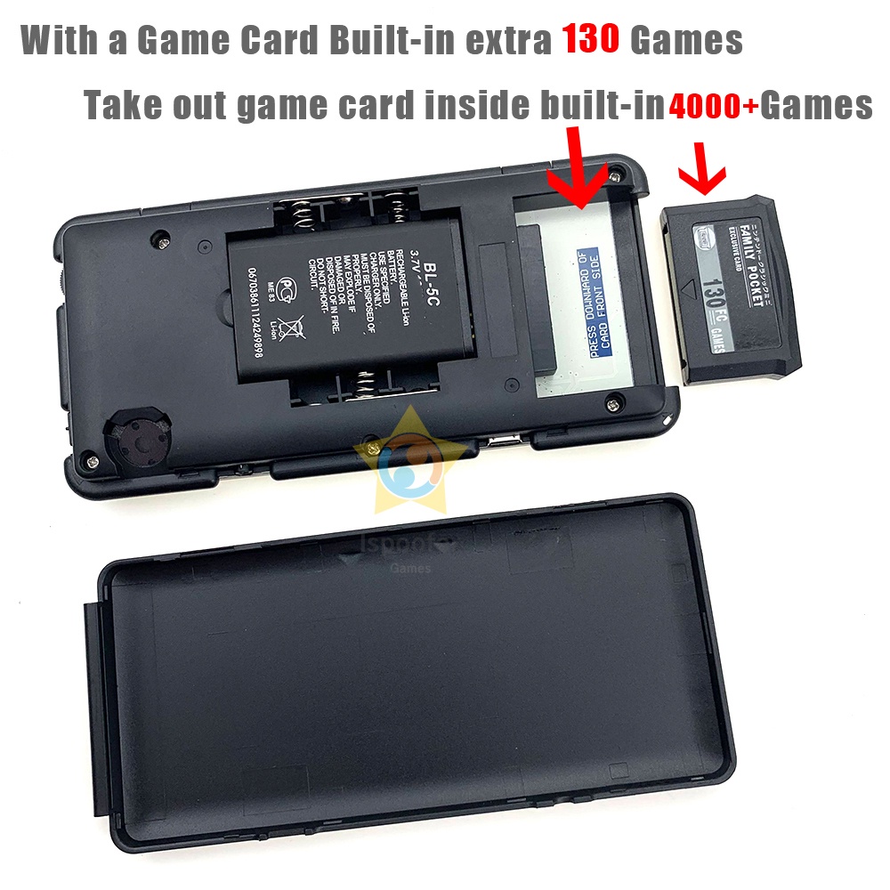 Retro Game Console FC3000 Portable video Game Console with 4000 Games 3 ...