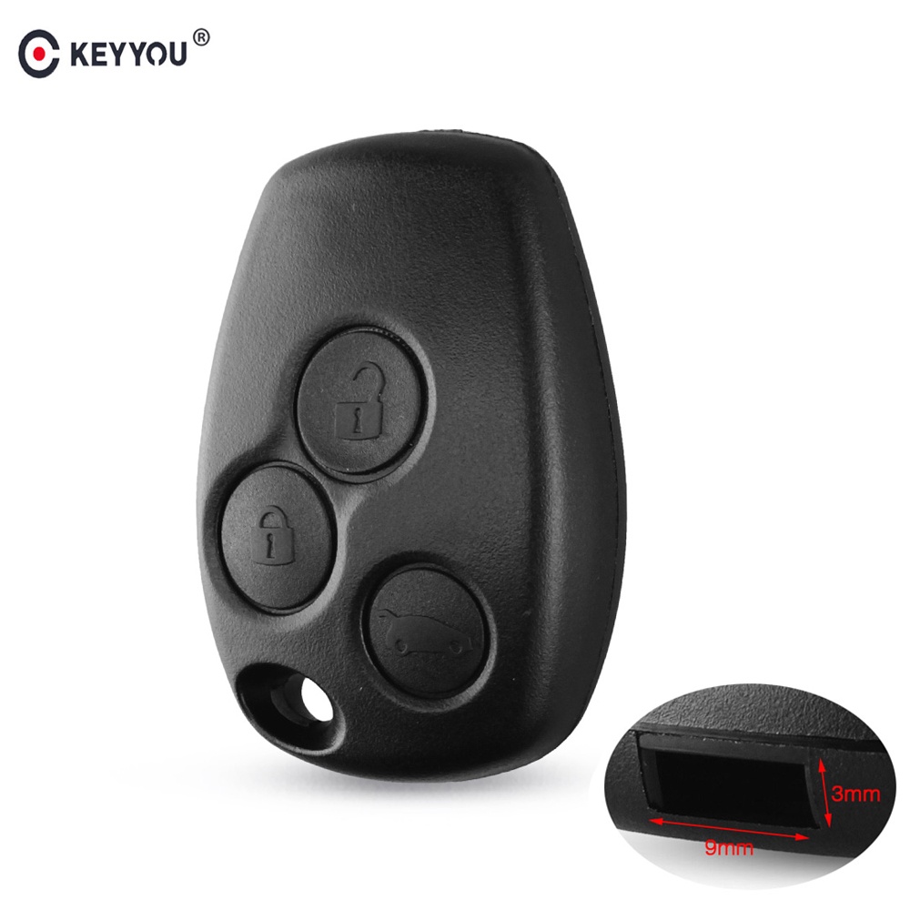 KEYYOU 3 ปุ่ม Remote Key Shell สำหรับ Renault Megane Modus Espace ...
