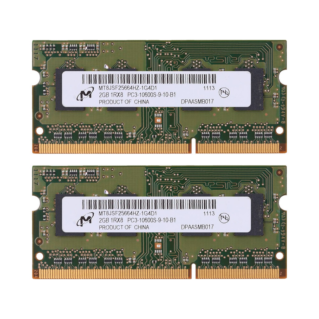 แรมไมโครN 4 Gb 2x2 Gb Ddr 3-1333 Mhz Pc 3-10600 Sodimm Ram Ram ...