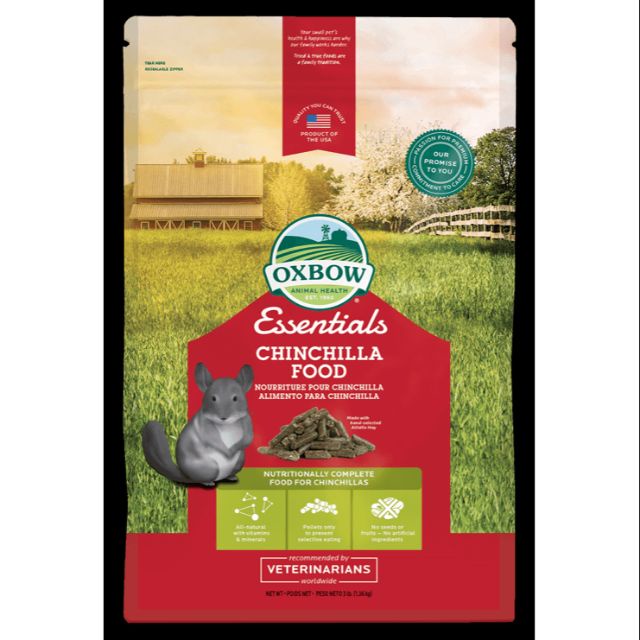 ⊙ Oxbow Chinchilla food oxbow อาหารชินชิล่า มี ขนาด 3 ปอนด์ , 10 ปอนด์ ...