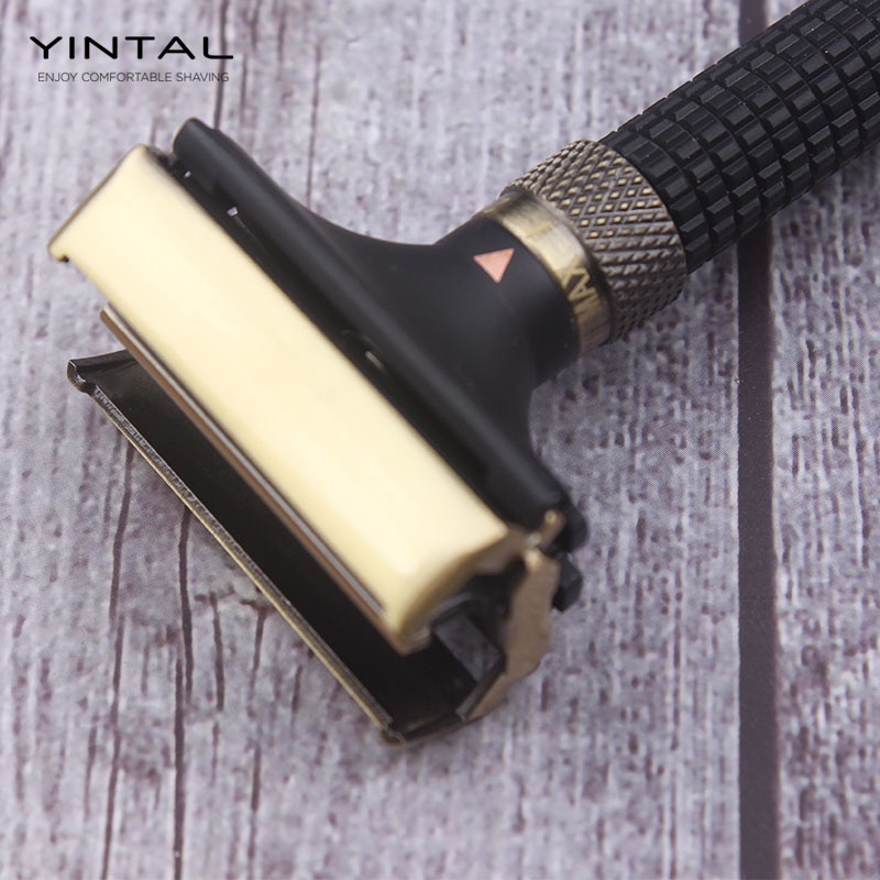 YINTAL Adjustable Butterfly Open Double Edge Safety Razor 3 Colors ...