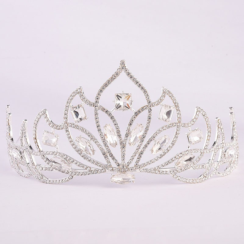 Princess Crystal Tiaras Petals Girls Love Bridal Prom Wedding Party ...