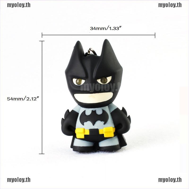 MYO New arrive Batman keychain Led keychain with sound Flashlight cool ...