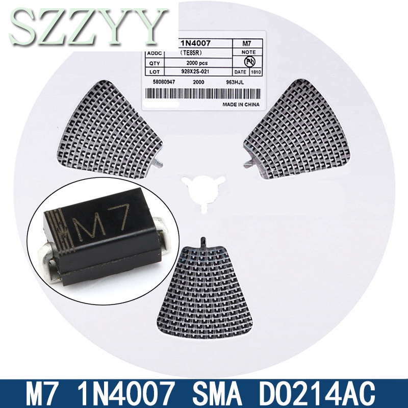2000PCS SMA Rectifier diode 1N4007 M7 1N5819 SS14 1N5822 SS34 SR160 ...