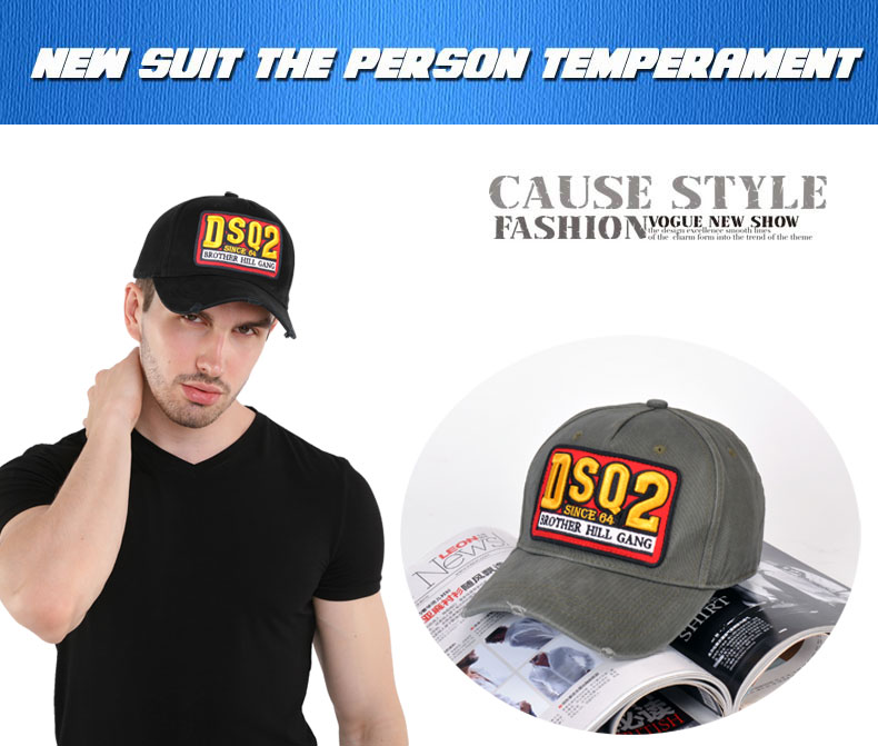 DSQICOND2 Cotton Baseball Caps DSQ Letters Brand High Quality Cap Men ...