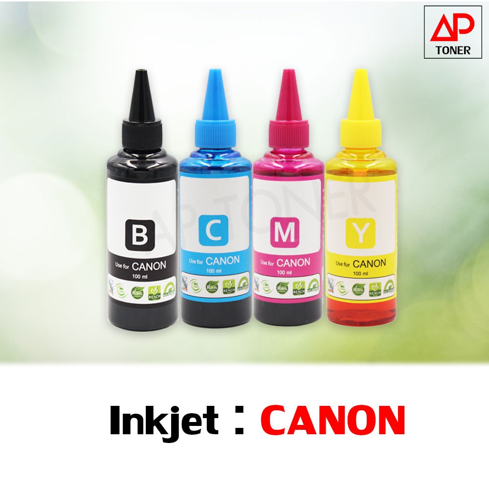 หมึกเติม /น้ำหมึก / Inkjet CANON 100 ml. 4 ขวด | Shopee Thailand