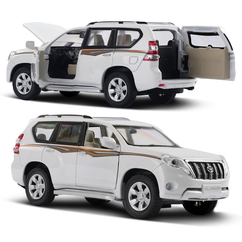Die-Cast 132 TOYOTA Prado Aolly Car Metal Pull back sound and light ...