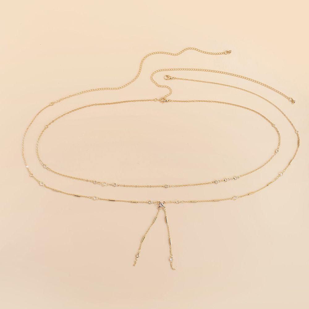 Future Simple Layered Waist Chain Sexy Body Jewelry Beads Belly Chains