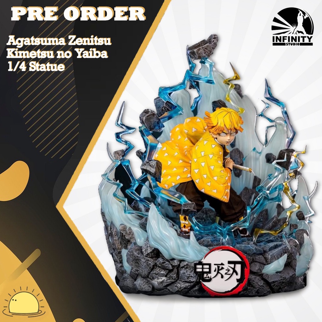 Pre order Infinity Studio Agatsuma Zenitsu 1/4 Statue (Kimetsu no Yaiba ...