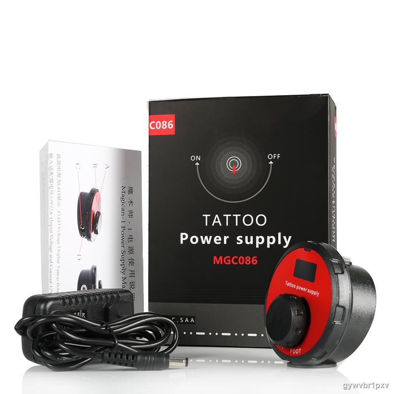 Tattoo Power Supply LED Display Transformer Adapter Foot Hook Wire ...