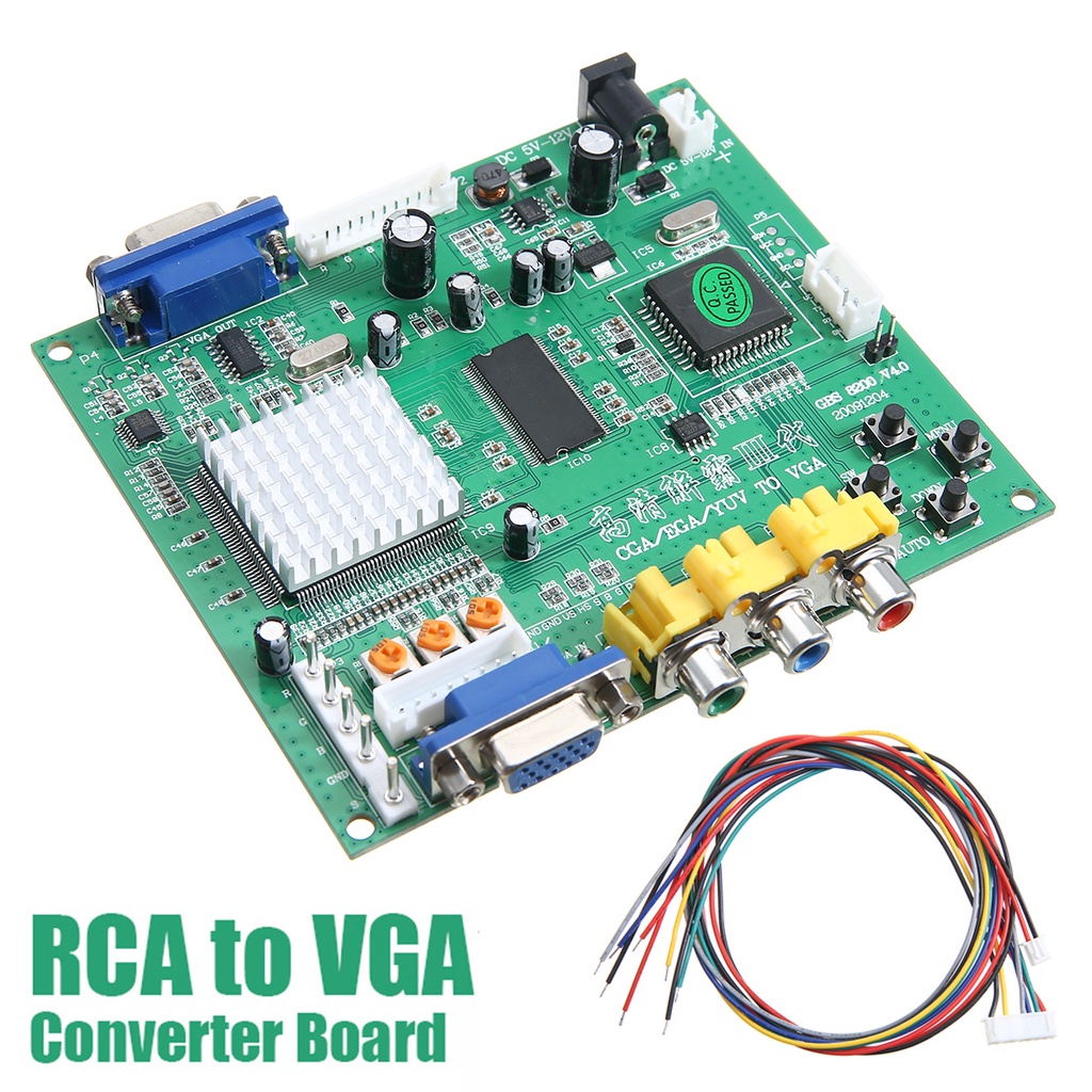 GBS8200 RCA to VGA HD Video Converter Board Plate HD9800 HD Converter ...