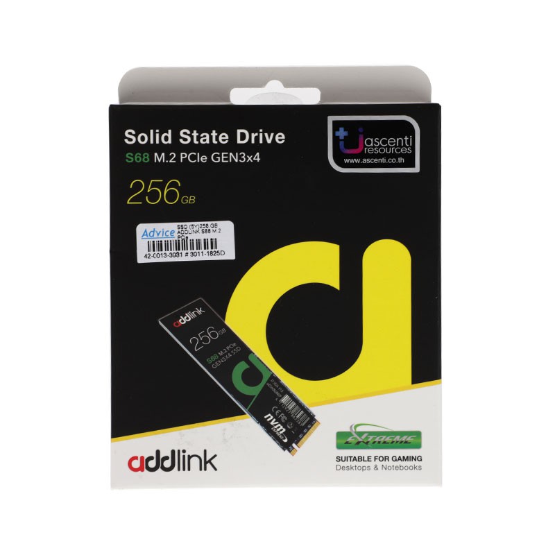 256 GB SSD M.2 PCIe ADDLINK S68 NVMe - tcgadget_store - ThaiPick
