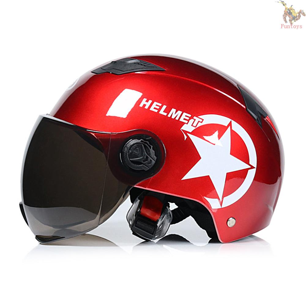 FUN.T Helmets Safety Helmet with Goggles Breathable Vents Shock ...