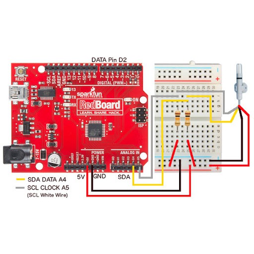 โมดูลเซนเซอร์วัดอุณหภูมิและความชื้น AM2315 I2C สินค้าในประเทศ ได้รับใน ...