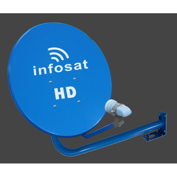 Infosat 35cm. (ยึดผนัง) กล่อง IPM UP HD2 แถมสาย RG6ตามชุด ...