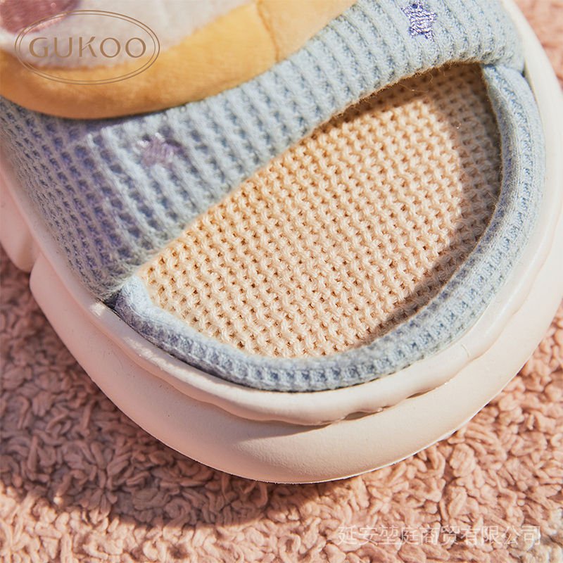 Gukoo รองเท้าแตะลําลอง ผ้าลินิน ลายผลไม้น่ารัก เหมาะกับฤดูใบไม้ผลิ และ ...