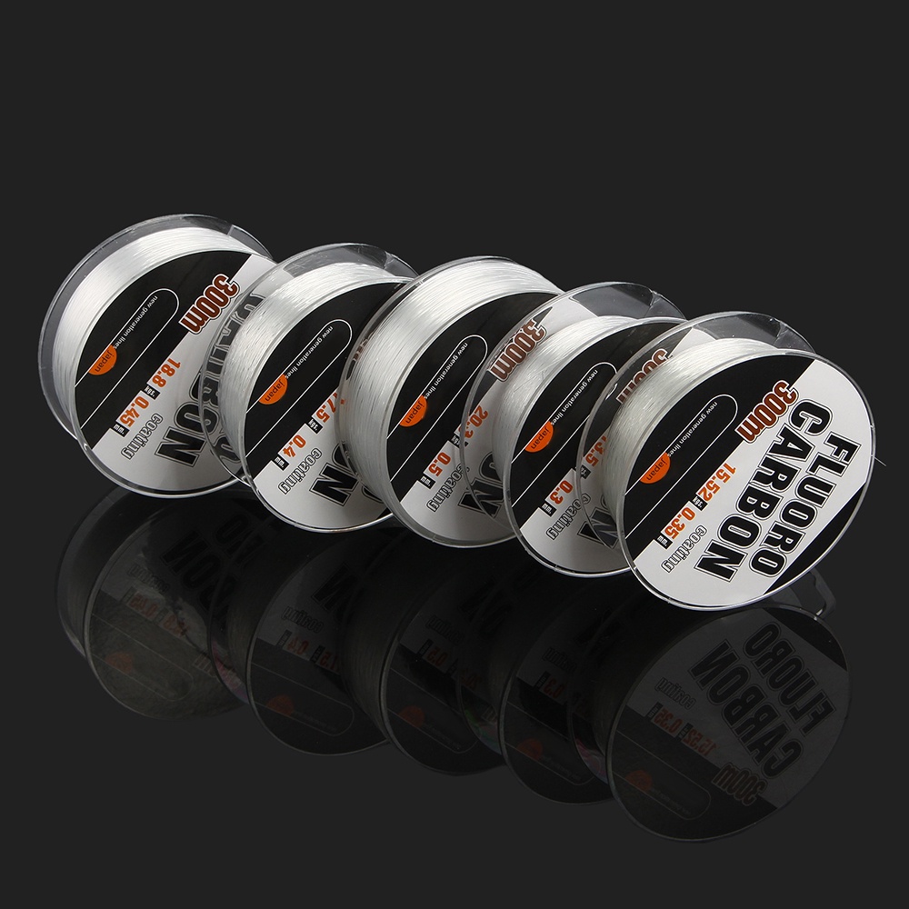 300M Fluorocarbon Coating 29.76LB-44.75LB Carbon Fiber Monofilament ...