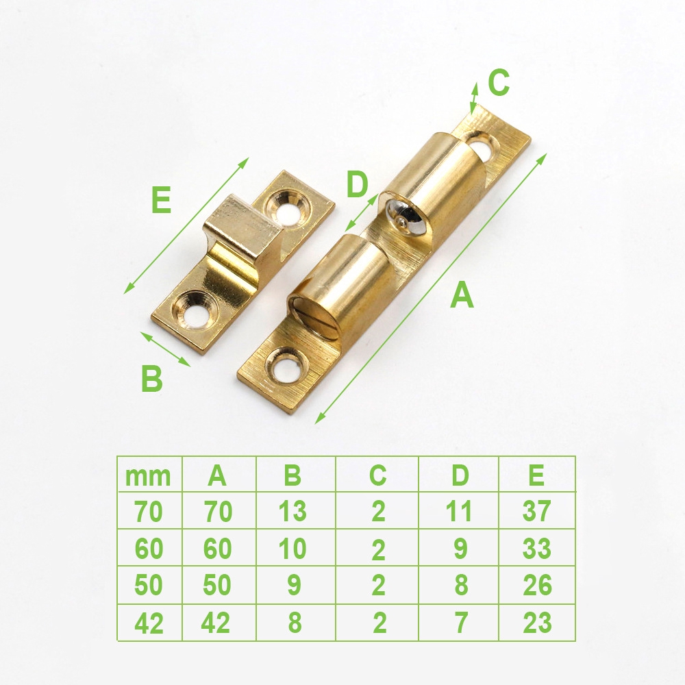 LONTIME Brass Door Stop Magnet Lock Buckle Cupboard Push Damper Buffer ...