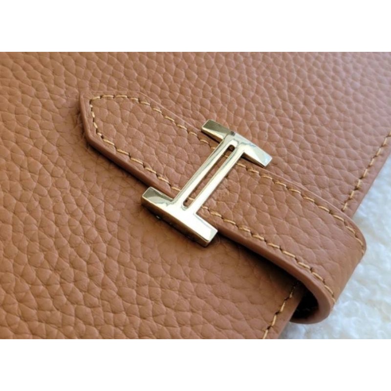 ส่งฟรี H wallet Leather Togo กระเป๋าสตางค์ใบสั้น หนังแท้100 พร้อมกล่อง ...