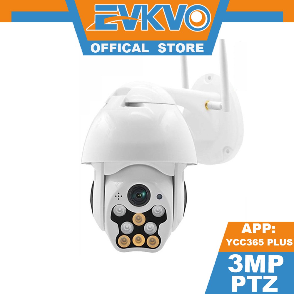 EVKVO - Auto Tracking - YCC365 PLUS 3MP PTZ CCTV IP Camera Wireless ...