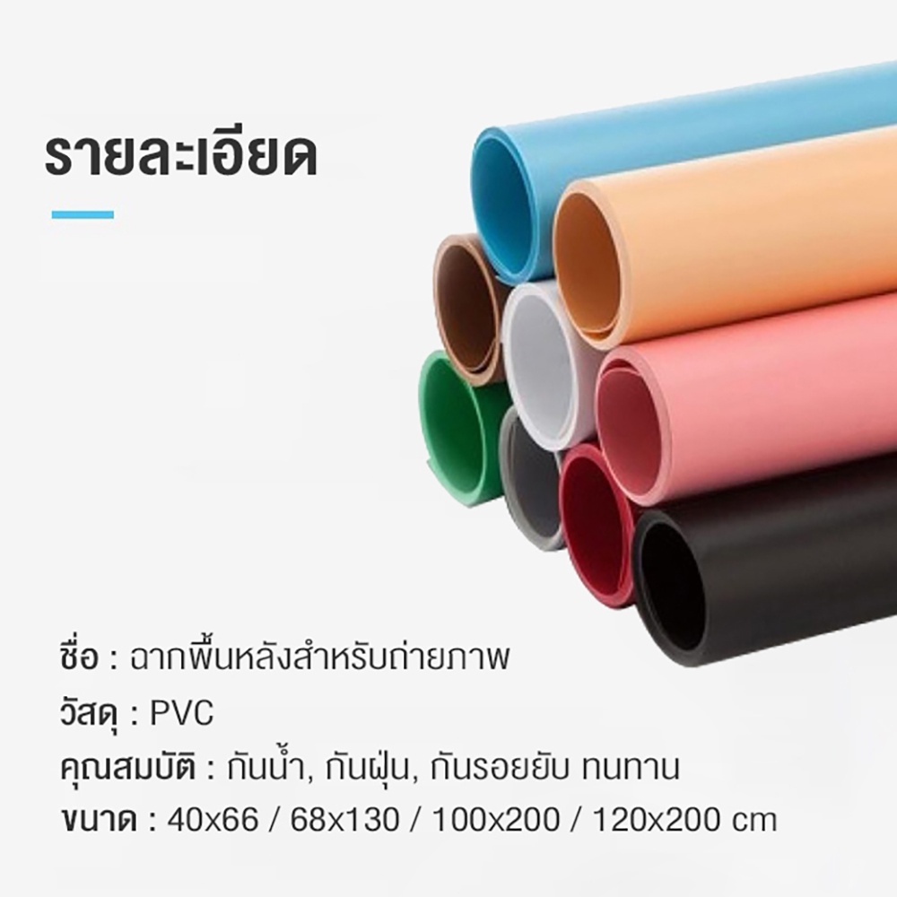 ZETA PVC Backdrop 100X200 CM ฉากสำหรับถ่ายภาพสินค้า ฉากหลัง กันน้ำ ไม่ขาดง่าย - zeta ...