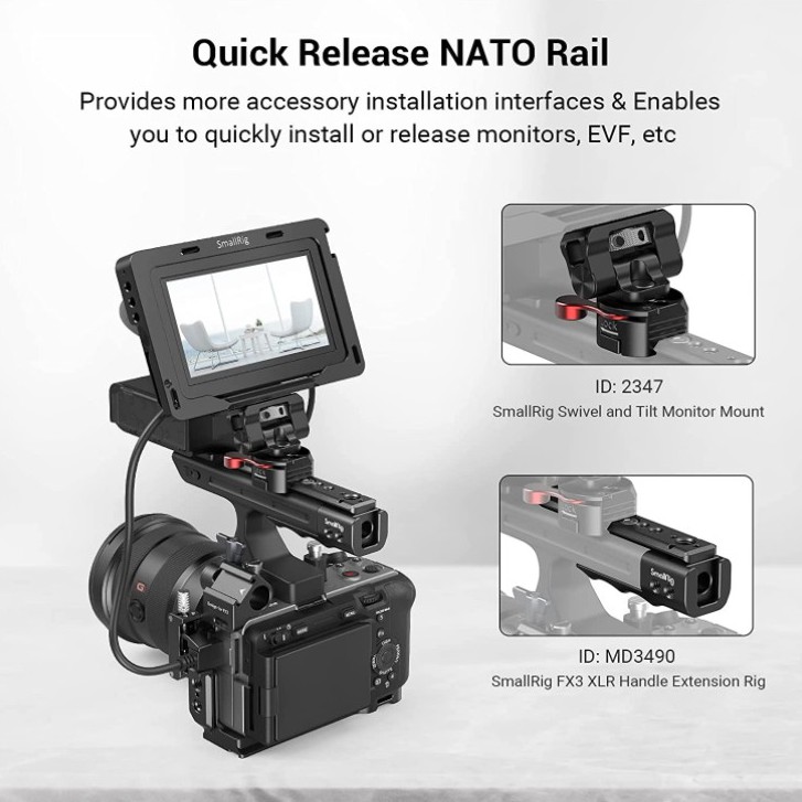 SmallRig Sony FX30 FX3 Xlr อุปกรณ์ขยายแหวนด้ามจับ สําหรับ Md3490 ...