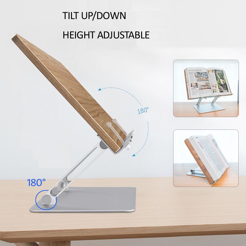 AP-2DW aluminum Reading book Rack Desktop Office Notebook Tray Book ...