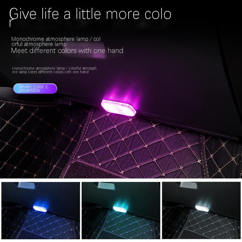 Car Mini Led Touch Switch Light Auto Wireless Ambient Lamp USB Portable ...