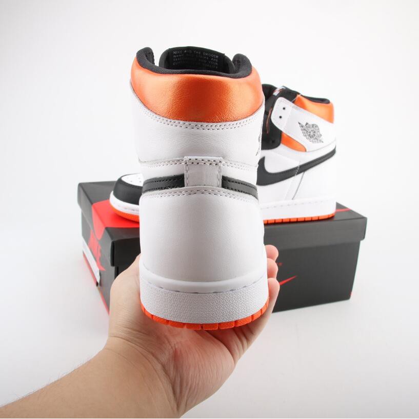 Air Jordan 1 "Electro Orange" Black Toe Buckle AJ1 Joe 1 High-Top ...