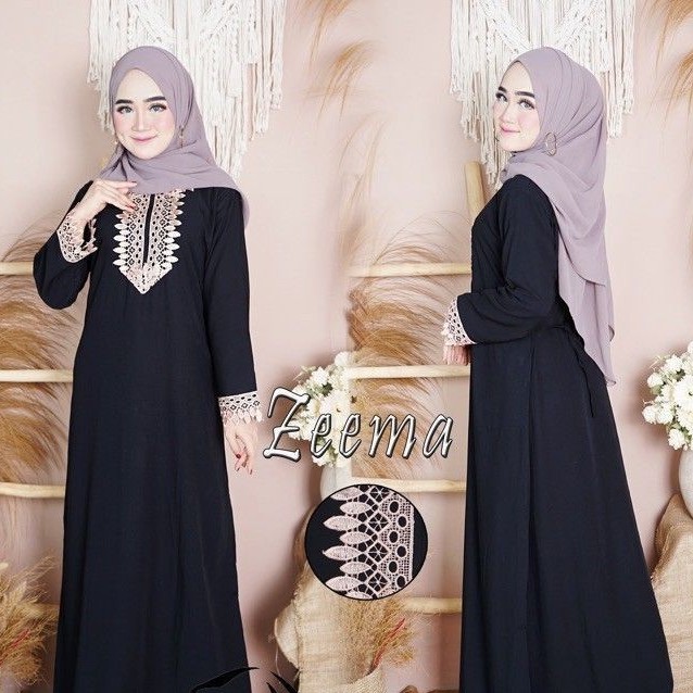 Zeema ชุดเดรสสําหรับสตรีปักลายลูกไม้ SUPER PREMIUM GRADE A Arabic House ...
