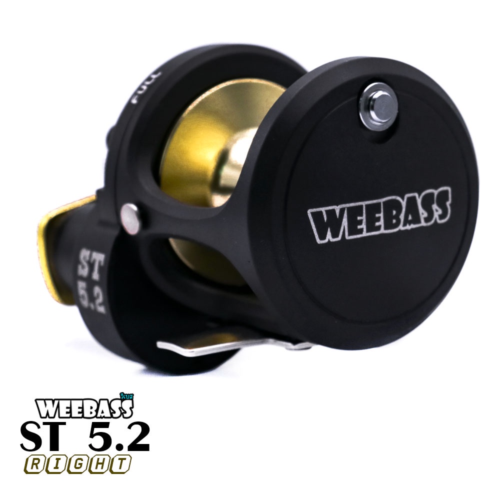 ┋ อุปกรณ์ตกปลา WEEBASS รอก - รุ่น ST 5.2 (สีทอง) รอกเบท รอกทรงกลม (หมุนขวา) - yv0ckx3b64 - ThaiPick