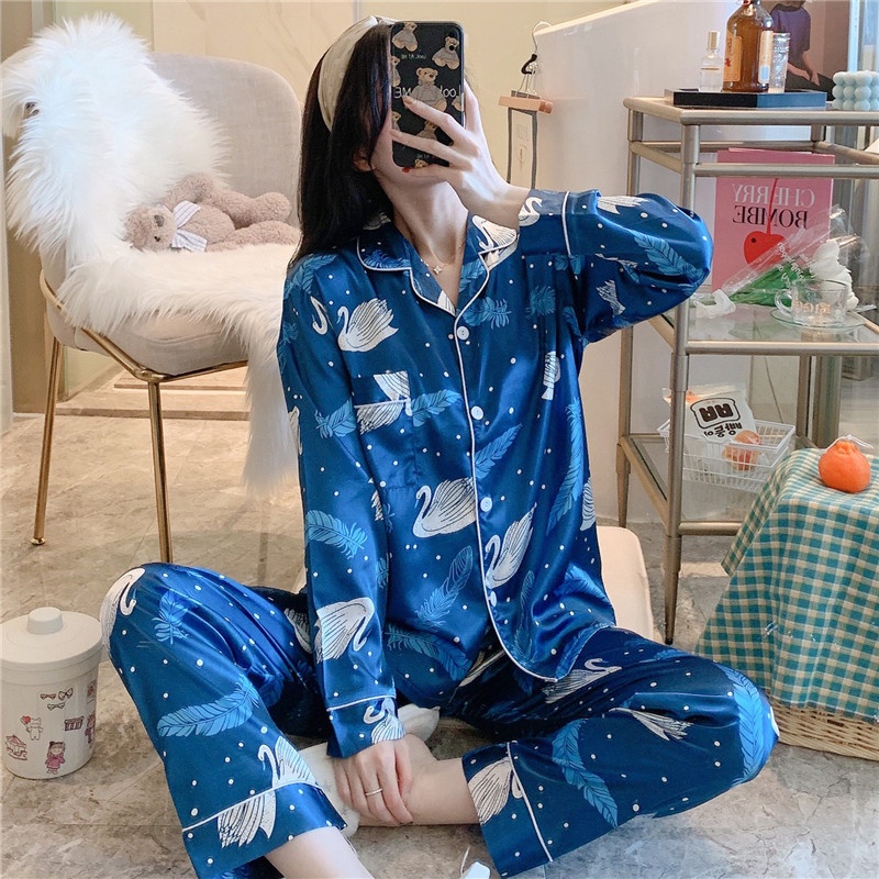 Hot StockPlus Size 3XL-8XL Silk Satin Sailor Moon Women Pajamas Set ...