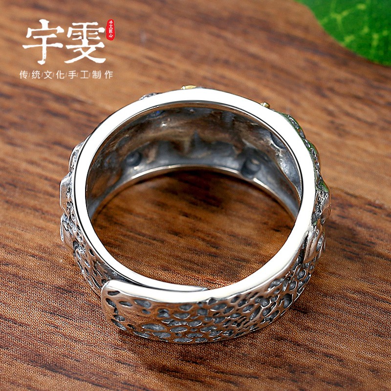 U.S925 แหวนเงินแฟชั่นสไตล์ย้อนยุคสําหรับผู้ชาย - kcjs777.th - ThaiPick