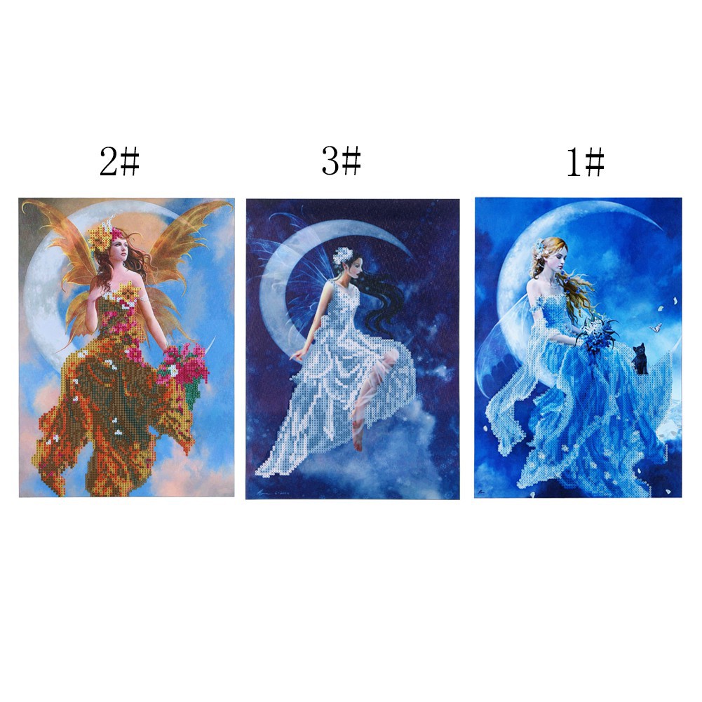 ( Fo ) ภาพ Moon Goddess 5 D Diamond Diy แบบปักเพชรจิตรกรรม ...