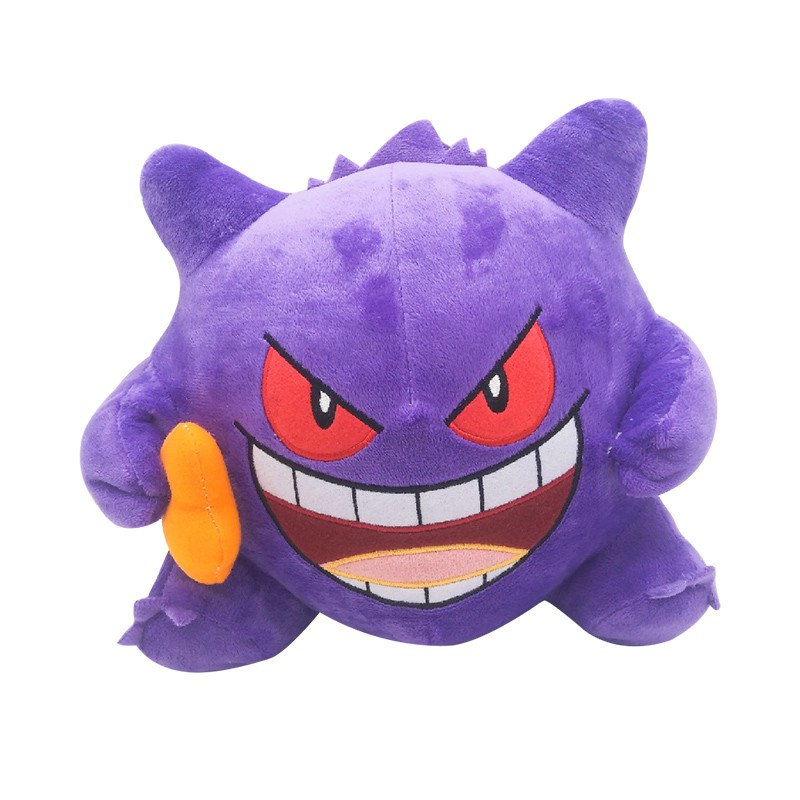 ตุ๊กตาตุ๊กตาอะนิเมะ：23cm Anime New Gengar Eating Cookie Soft Stuffed ...