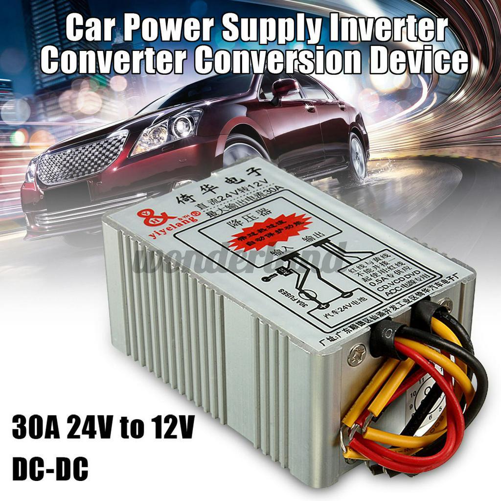 New 30A 24V to 12V DC-DC Car Power Supply Inverter Converter Conversion ...
