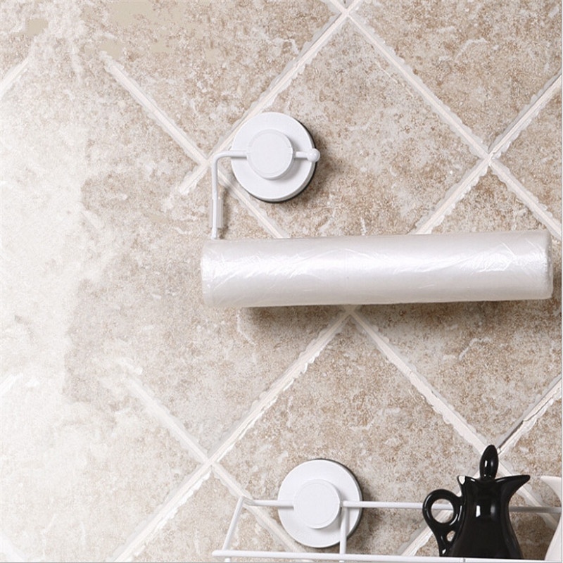 Vacuum Suction Cups Sanitary Toilet Paper Holder Tissue Box Kitchen ...